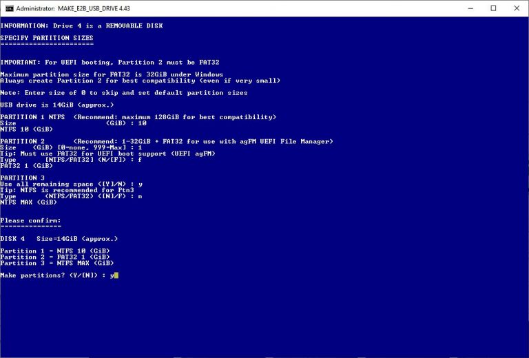 Make an E2B USB drive – Easy2Boot