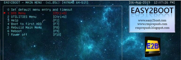 Menu Editor (E2B_Editor.exe) - Easy2Boot
